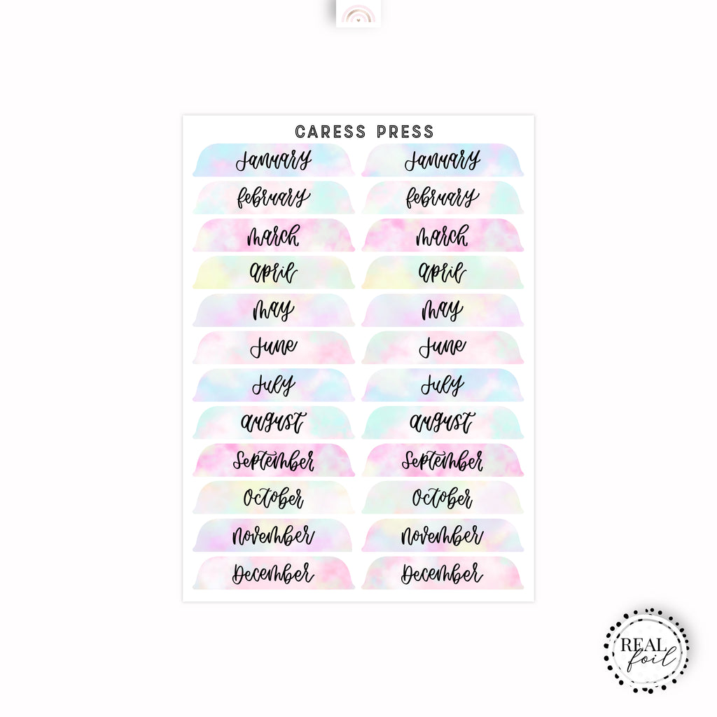 Caress Press x Letters to Apollo Collab "Dreamy" Divider Tab Covers